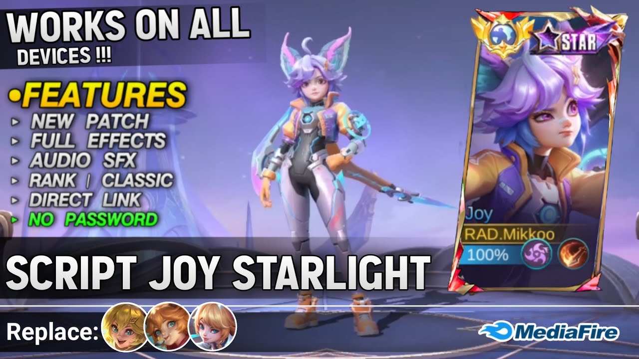 Script Skin Joy Starlight Exostar Scout No Password - Full Effects ...