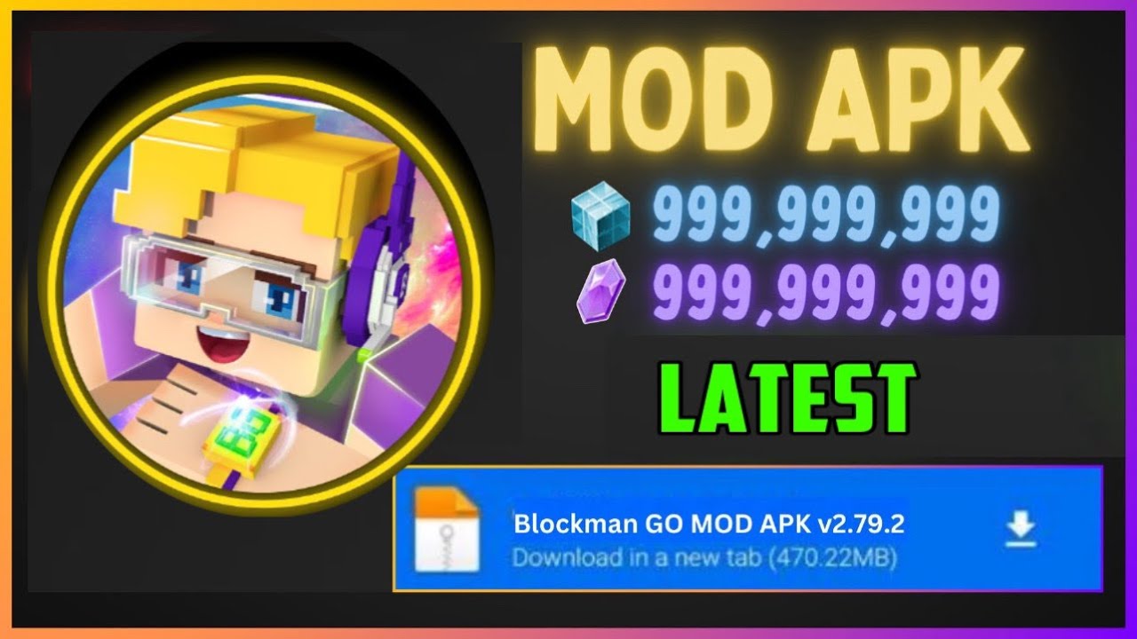 Blockman Go MOD APK v2.96.1 Gameplay | Blockman Go MOD MENU APK ...