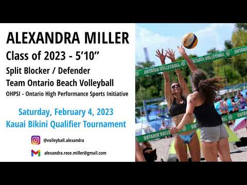 Alexandra Miller - Kauai Bikini Qualifier Tournament Highlight Video (February 4, 2023)