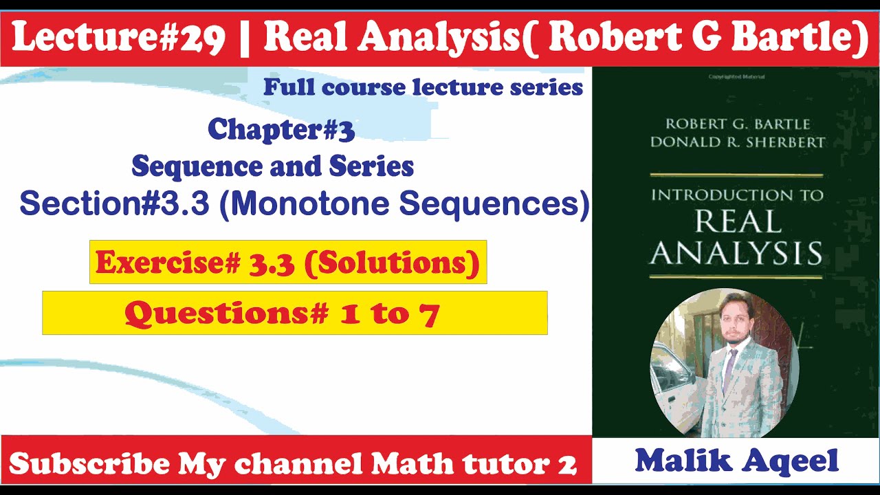 Introduction To Real Analysis Bartle Solutions Lec 29 Exercise 3 3 introduction-to-real-analysis-bartle-solutions-lec-29-exercise-3-3