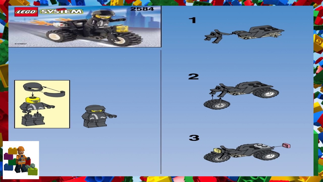 LEGO instructions - Town - Special - 2584 - Biker Bob - YouTube