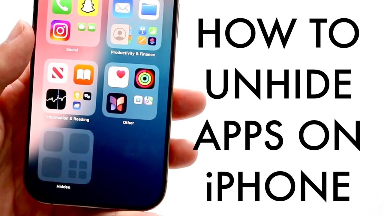 How To Unhide Apps From Hidden Folder On iOS 18! - YouTube