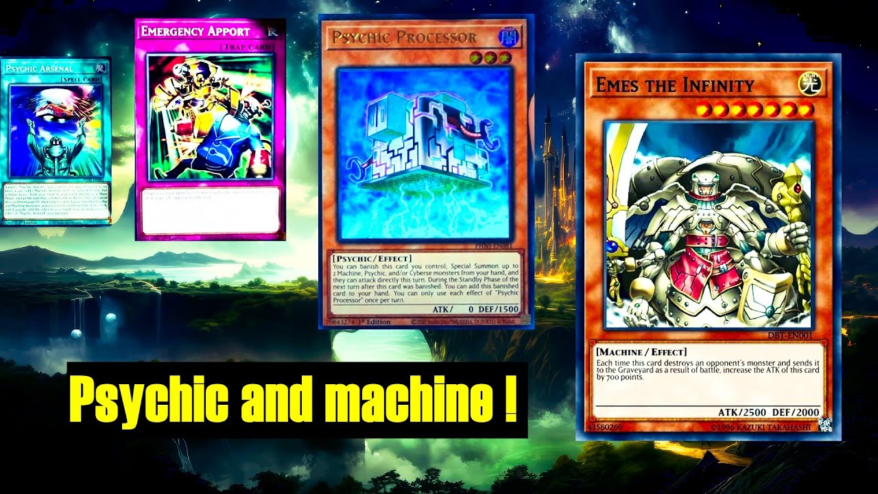 (YGOPRO) Emes the Infinity deck,Psychic Processor,New Psychic Support ...
