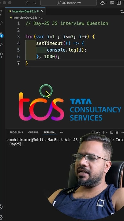JavaScript Interview Question #25 | #MohitDecodes #code #logic #interview #javascript #DSA - YouTube