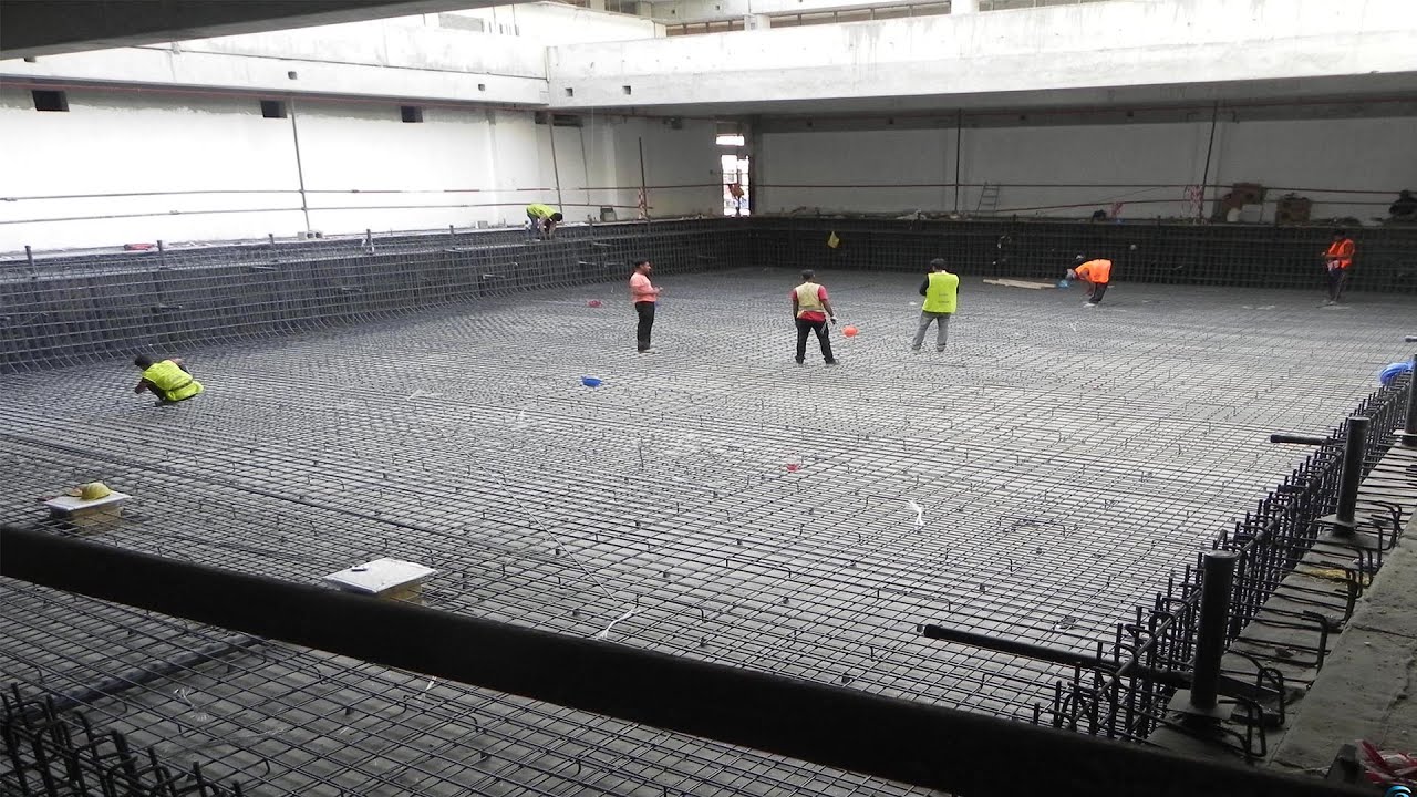 Big Olympic Swimming Pool Construction in Dubai | 25m x 17m Semi ...