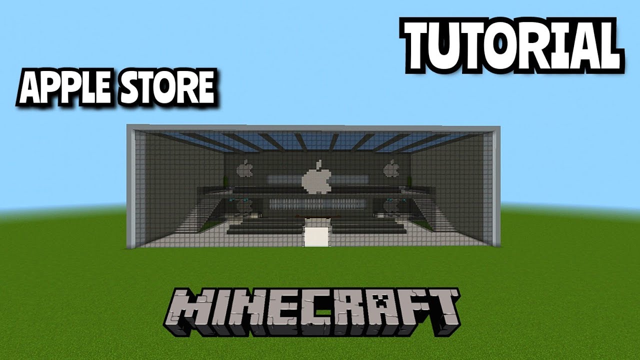 TUTORIAL - COMO CONSTRUIR A LOJA DA APPLE - MINECRAFT - YouTube