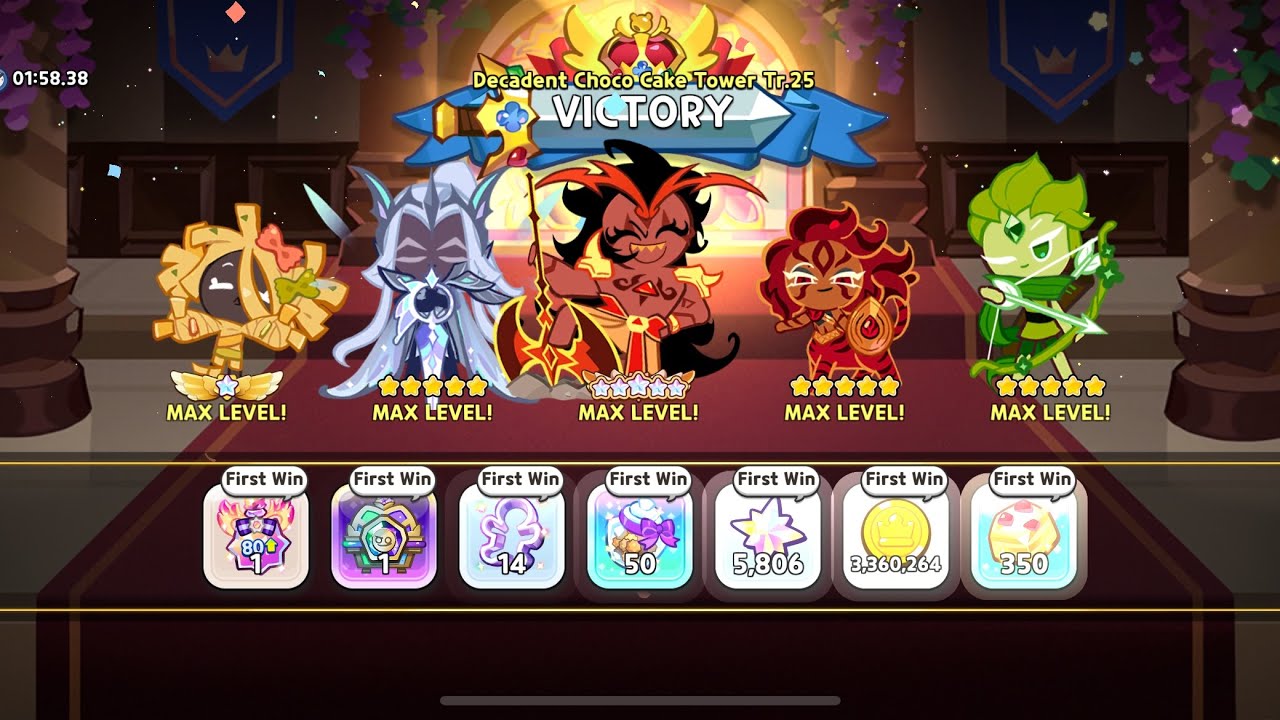 Decadent Choco Cake Tower Tray 25 Guide (Auto Mode) | Cookie Run ...