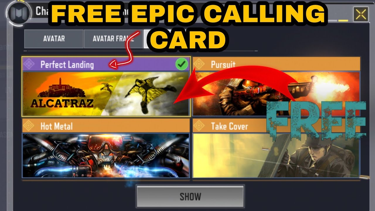 How to Unlock/Get Perfect Landing Calling Card Free in COD Mobile ...