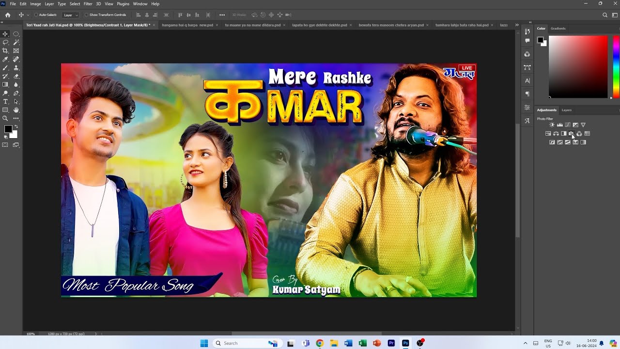 Thumbnail Editing in Photoshop - YouTube