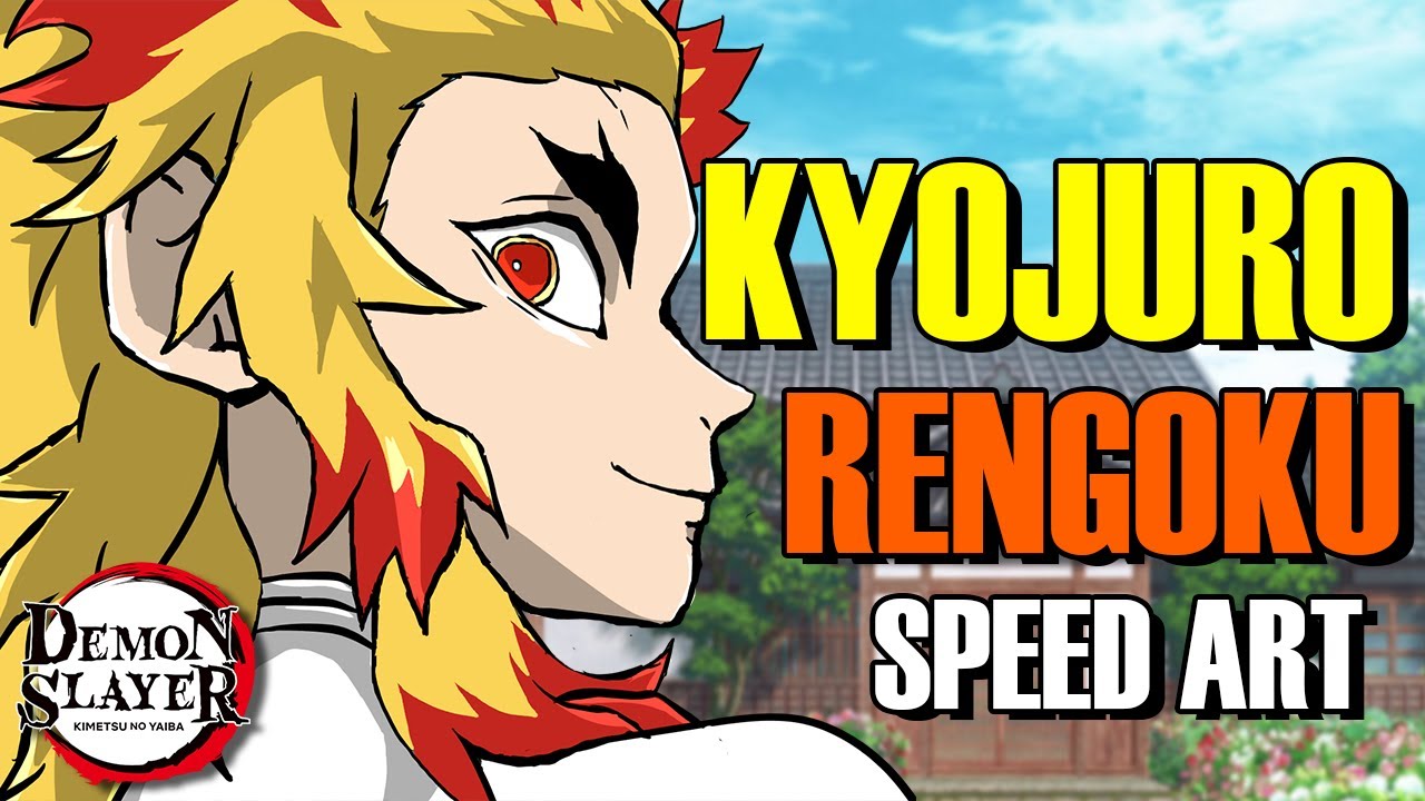 Kyojuro Rengoku Speed Art | Demon Slayer - YouTube