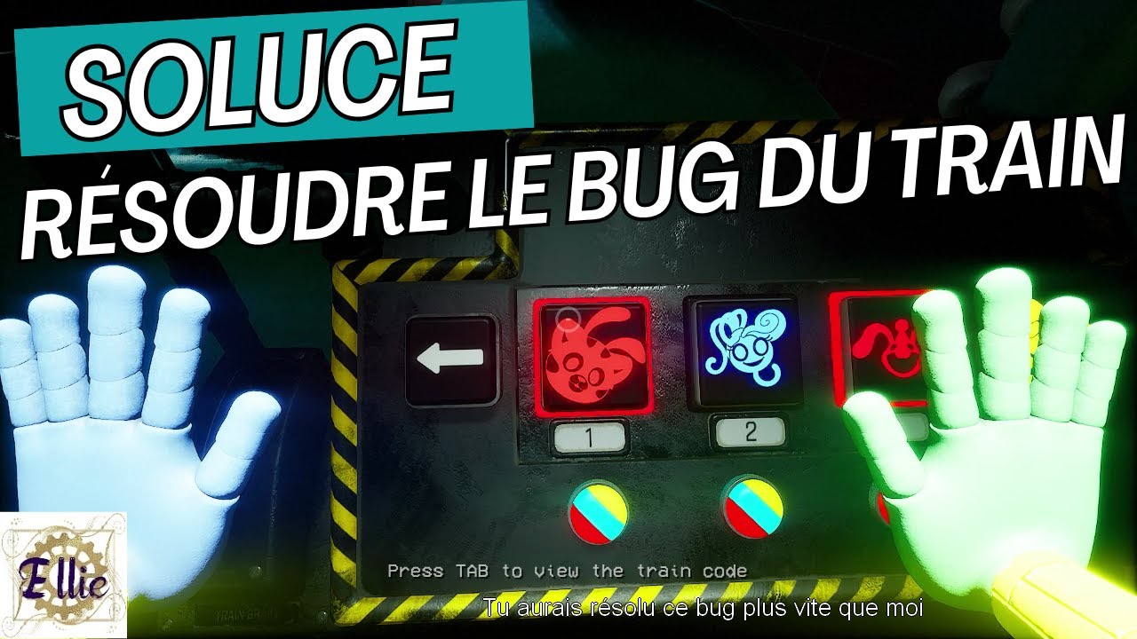 SOLUCE POPPY PLAYTIME 2 : la FLECHE BUG, COMMENT ENTRER le CODE du TRAIN ? - YouTube