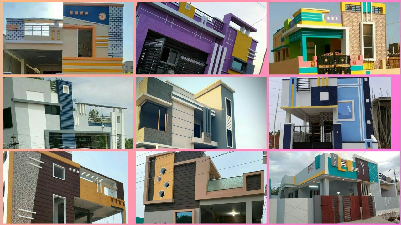 top elevation design ll front plastering wall design - YouTube