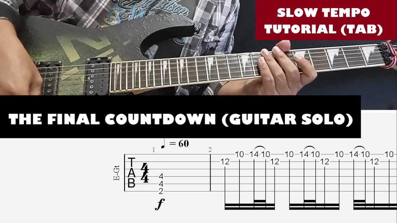 The Final Countdown Guitar Solo Lesson - Europe - YouTube