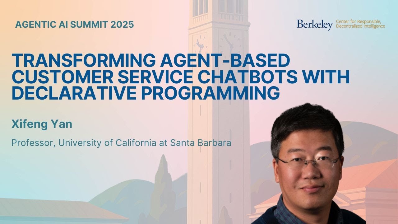 Xifeng Yan - Transforming Agent-Based Customer Service Chatbots with ...