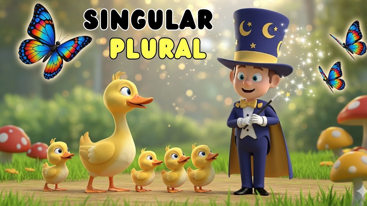 Learn Singular and Plural with Magic! Fun English Lesson for Kids ...