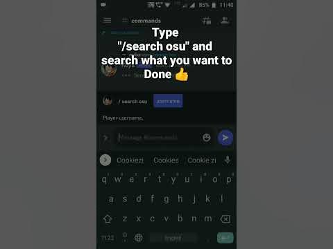 How to use Koya bot slash Command for /search osu in Discord Mobile #roduz #discord #howto #osu ...