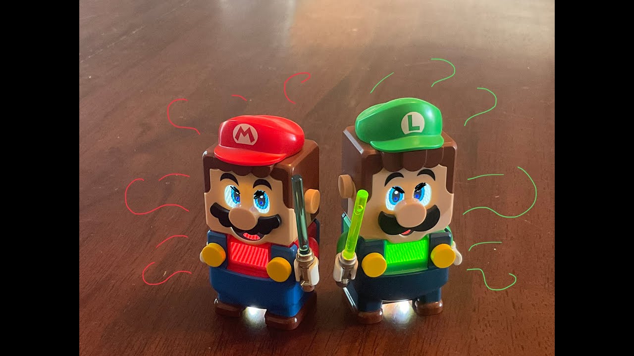 Lego Mario VS Luigi Lightsaber Duel: A Lego Mario and Star Wars Stop ...