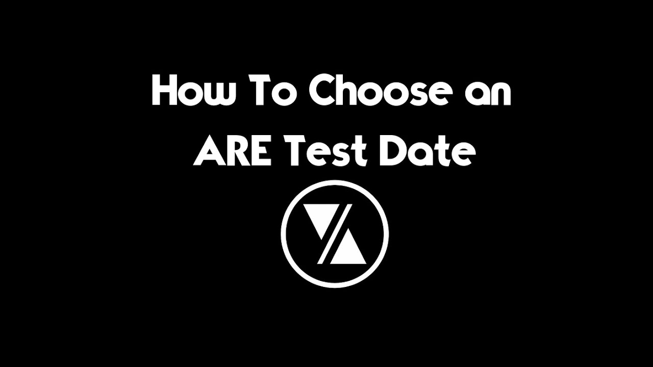 How To Choose an ARE Test Date - YouTube