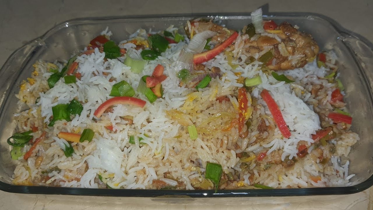 chicken vegetable rice| Chinese pulao| recipe by #foodgleewitherum # ...