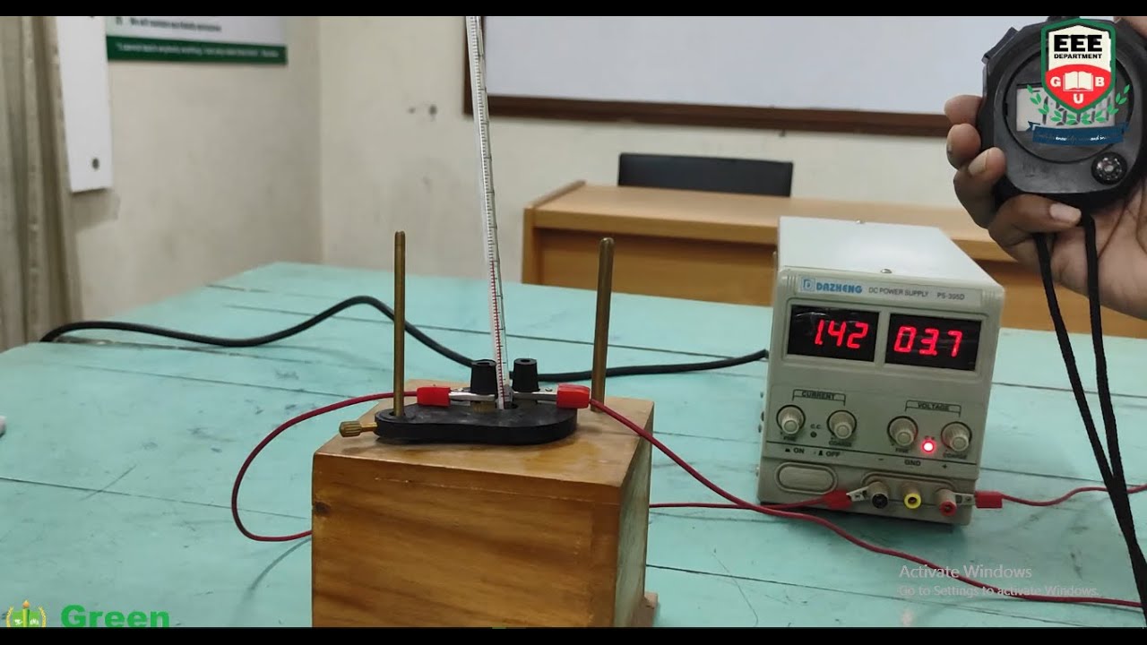PHY-104 | Physics Lab | Exp-13 | Determine J, the mechanical equivalent ...