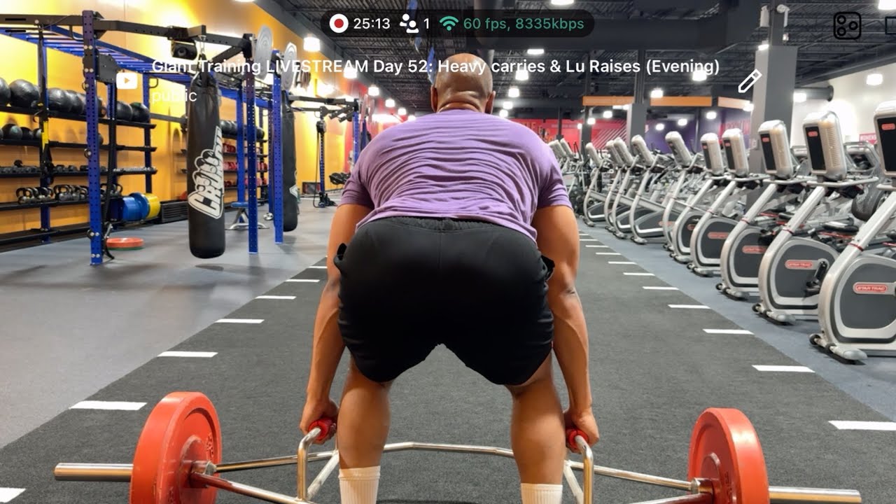 Heavy Carries & Lu Raises | Giant Training Day 52 (Evening) - YouTube