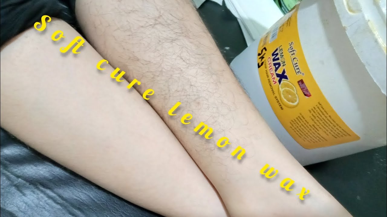 soft cure lemon wax use#how to use wax#waxing at home#halawa wax - YouTube