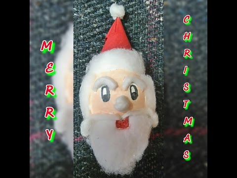 HOW TO MAKE SANTA CLAUS IN FEW STEPS | FROM WASTE EGG SHELL | #6 - YouTube
