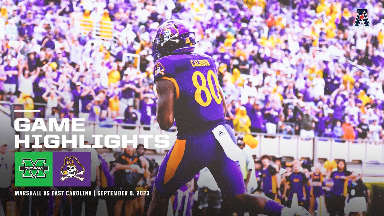 Game Highlights: Marshall vs East Carolina Football (September 9, 2023 ...