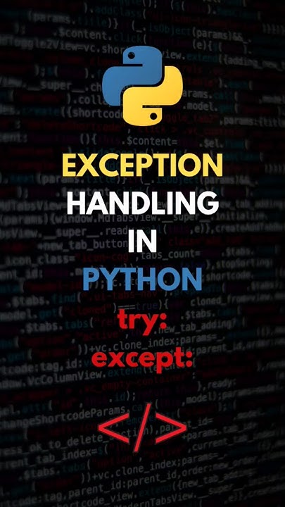 Python's Secret Weapon: Exception Handling #python #exceptionhandling # ...