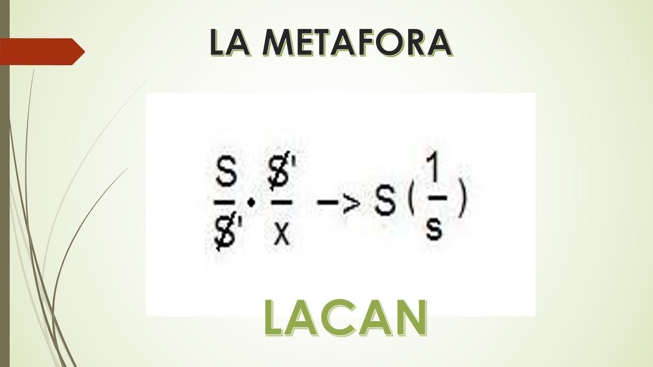 La Metafora - # Lacan 31 - YouTube