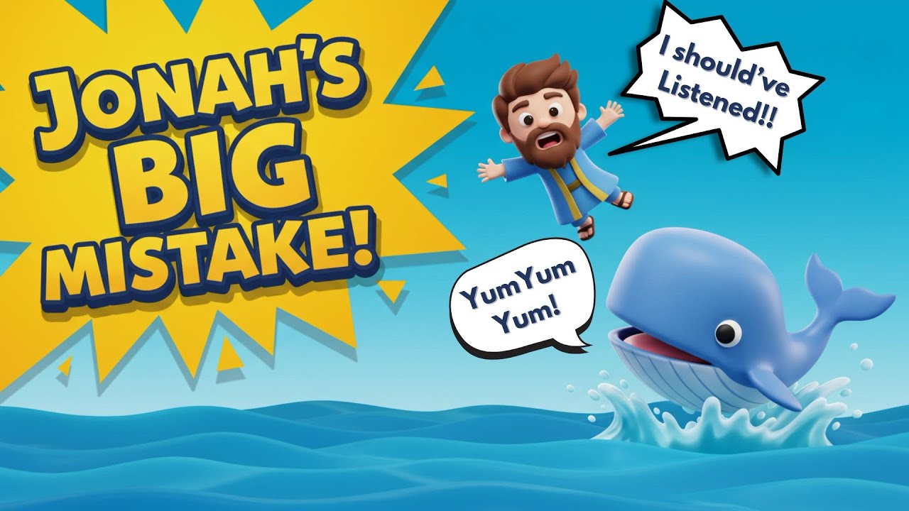 Jonah’s Big Mistake with the Big Fish | Animated Bible Story for Kids ...