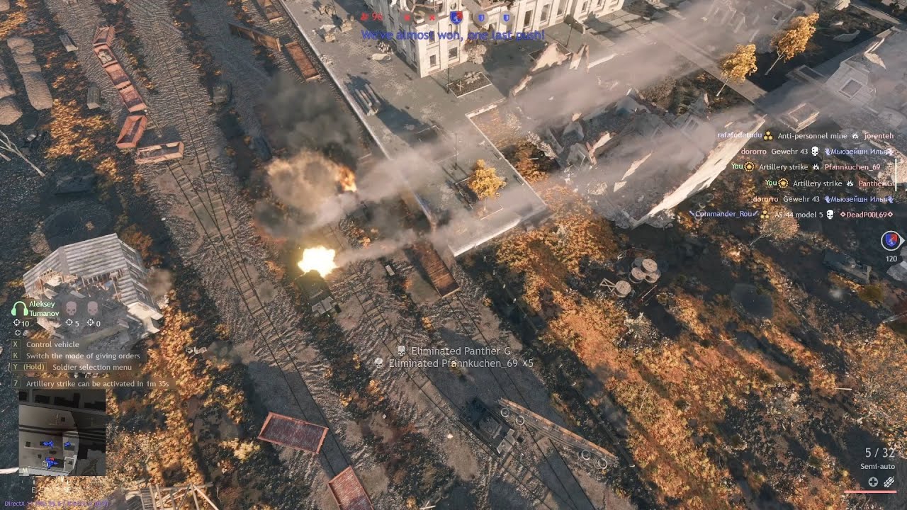 Enlisted - Rocket artillery vs Panther G - YouTube