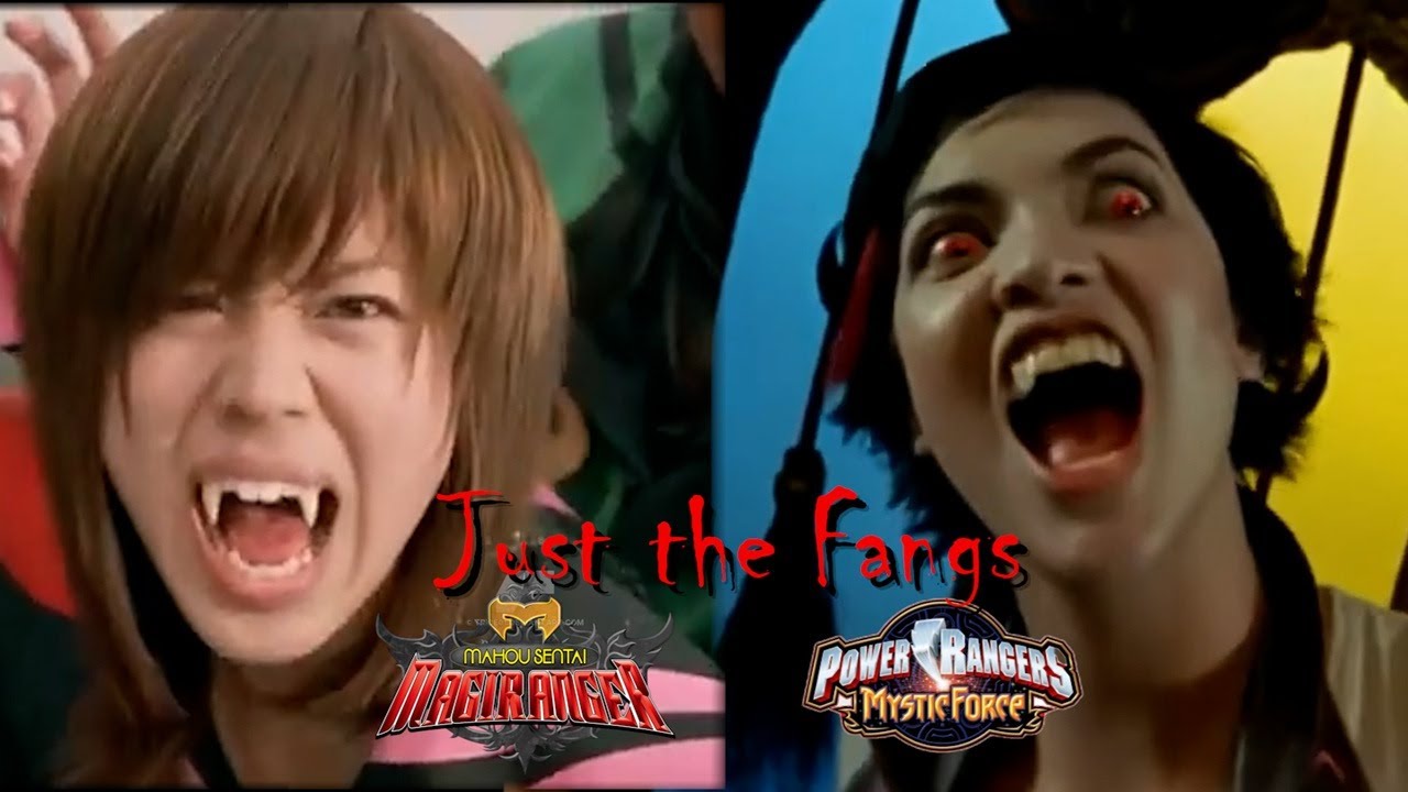 Just the Fangs - Sentai Magiranger vs Power Rangers Mystic Force ...