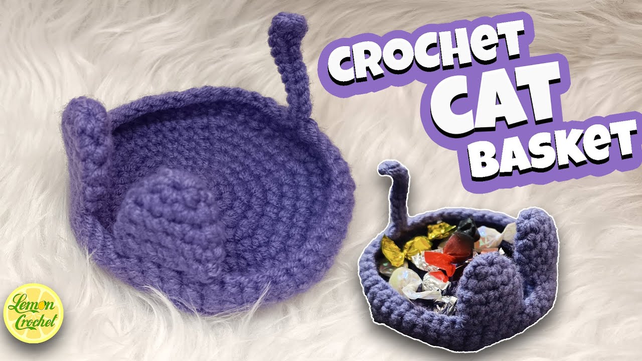 From Yarn to Meow: Creating a Crochet Cat Basket for Your Jewelry ...