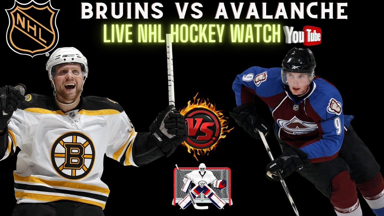 Colorado Avalanche vs Boston Bruins 🔴Live NHL Hockey || COLvsBOS ...