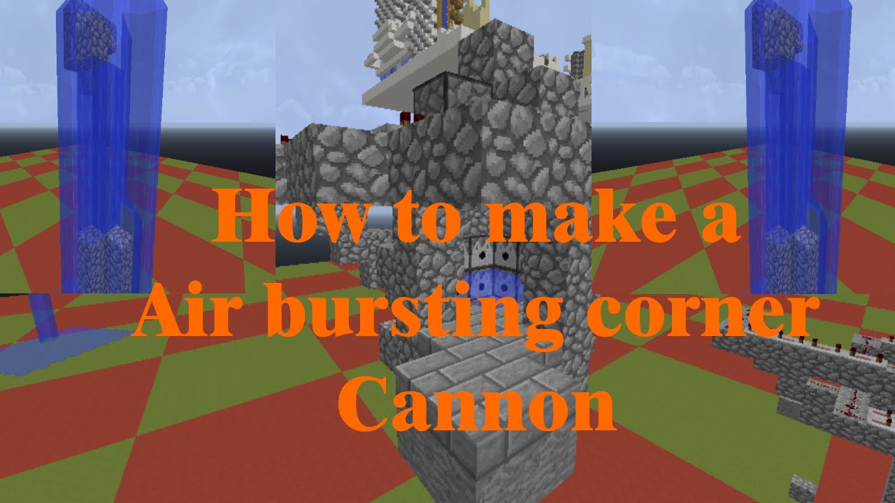 Minecraft Corner Air Burst Cannon How To! With download - YouTube