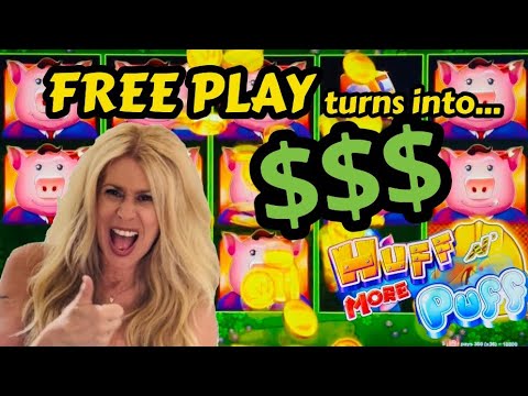 HUFF N More PUFF pays OFF with FREE play! We LOVE this SLOT machine ...