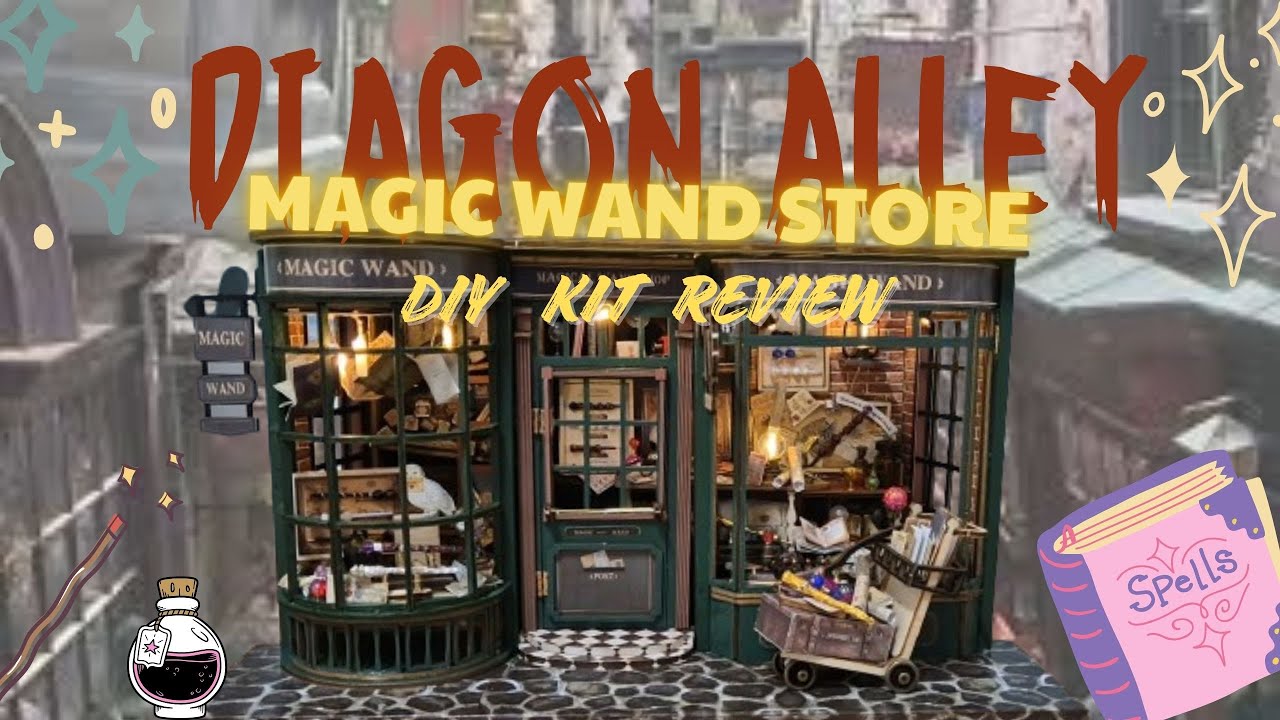 Magic Wand shop in Harry Potter| DIY Kit Review #diy #craft - YouTube