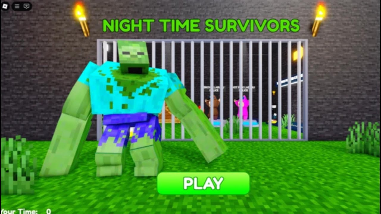 MINECRAFT ZOMBIE MUTANT PRISON RUN OBBY WALKTHROUGH FULL GAME #roblox ...