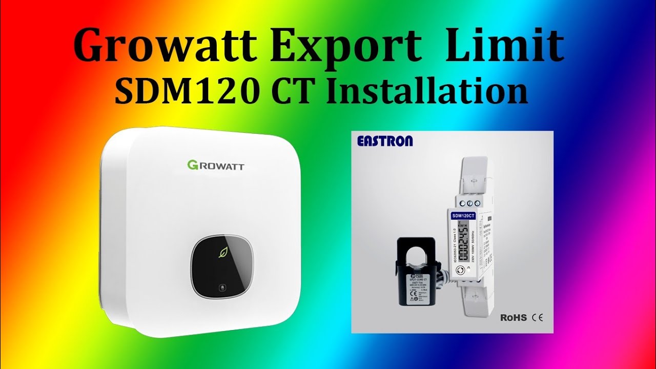 Eastron SDM120 CT Installation and Configuration, Growatt Single Phase ...