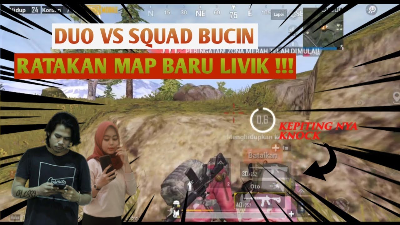 BUCIN VS SQUAD DI MAP LIVIK !!! AUTO CHIKEN - PUBGMOBLIE - YouTube