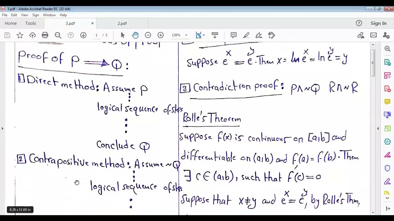 Methods of Proof(1/3) - YouTube