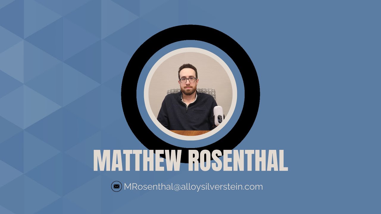 Matthew Rosenthal - Supervisor | Alloy Silverstein - YouTube