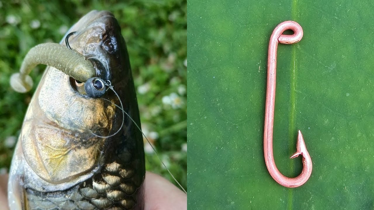 How to make a fishing hook, super hook fishing, Pina Kong - YouTube