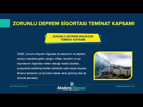 Emlakçılık Kursu | Zorunlu Deprem Sigortası Teminat Kapsamı | Göksen SERİ
