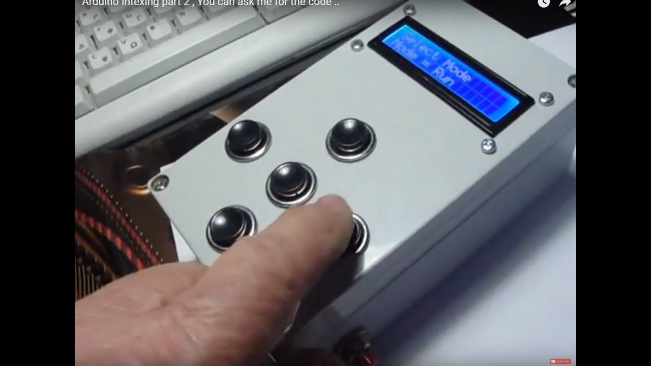 My Arduino uno Indexer stepper motor my first test on mill .. - YouTube