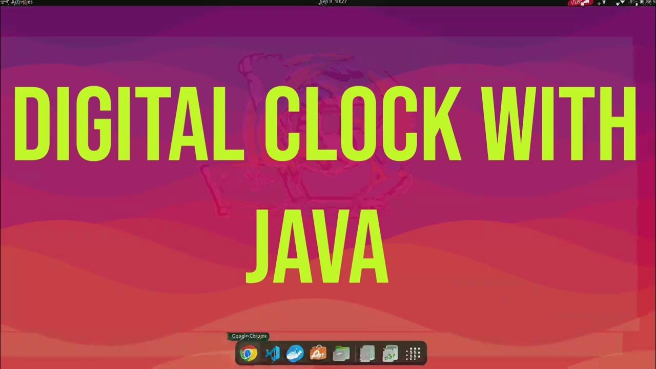 Digital Clock with JAVA - YouTube