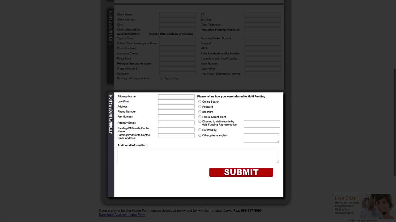 Multi Funding USA Attorney Intake Form Step-By-Step Instructions - YouTube