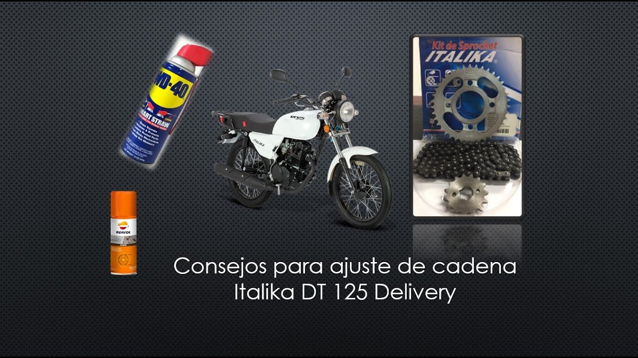Italika Dt 125 Delivery | Consejos para ajuste de cadena - YouTube