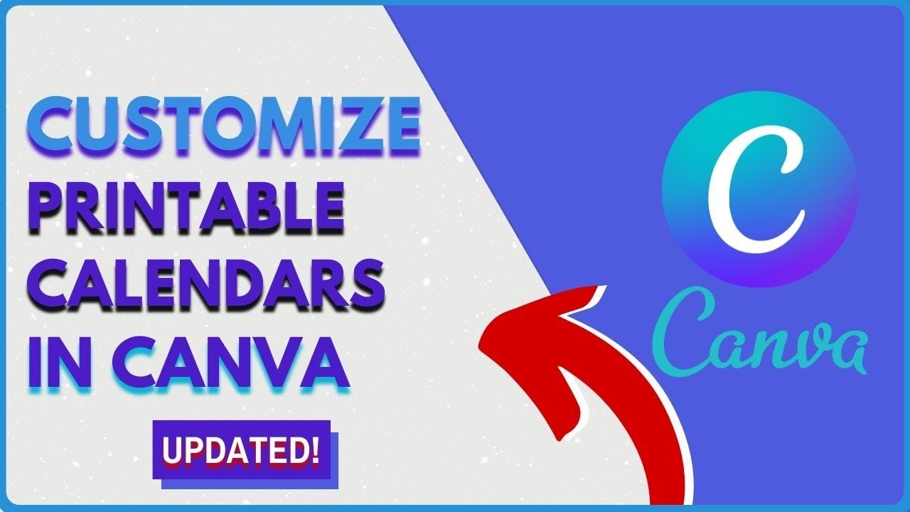 How To Find and Customize Printable Calendars in Canva - YouTube